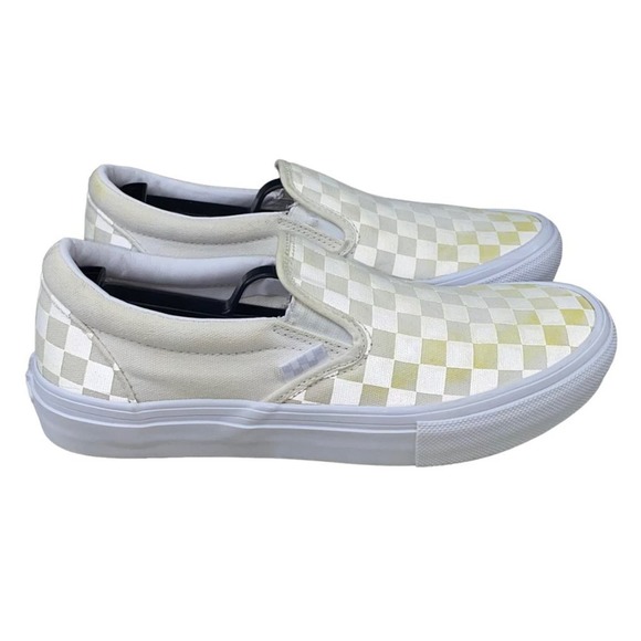 Vans | Shoes | Vans Men White Off The Wall 5074 Checkboard Slip On ...